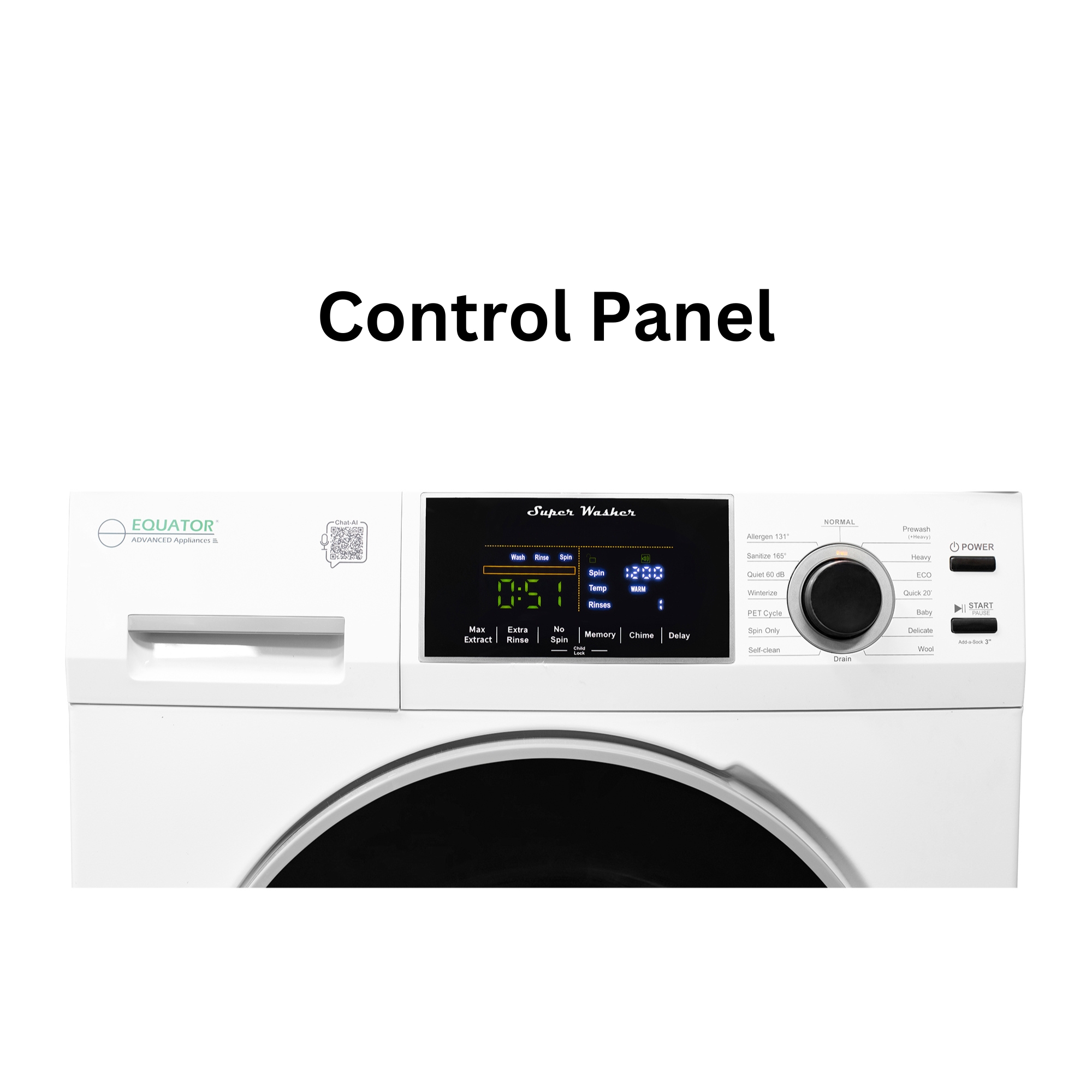 EW 1026 EU(Equator 10 Kg Washer) – Equator Appliances Europe